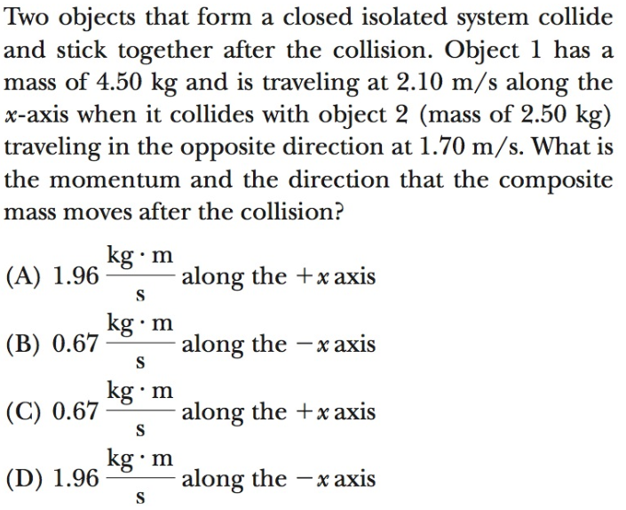 Solved Two objects that form a closed isolated system | Chegg.com