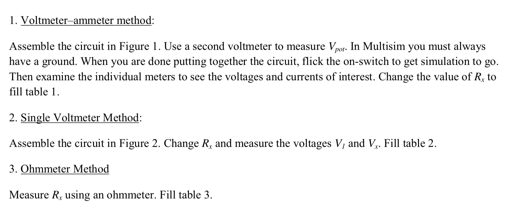 Solved PROCEDURE: Multisim uses only digital meters. | Chegg.com