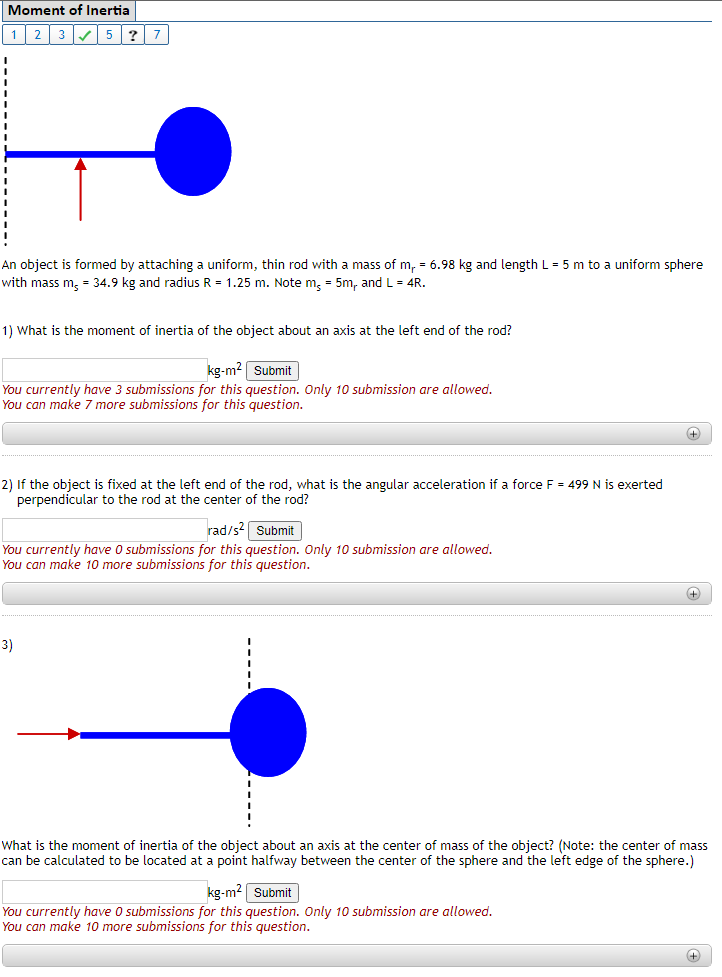 Solved Moment of InertiaAn object is formed by attaching a | Chegg.com