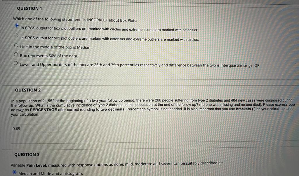 What are the two INCORRECT statements below (please | Chegg.com