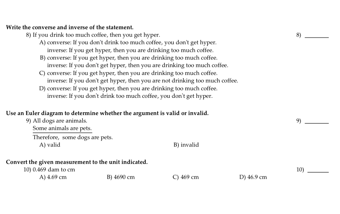 Solved What is the work/formula for each individual | Chegg.com