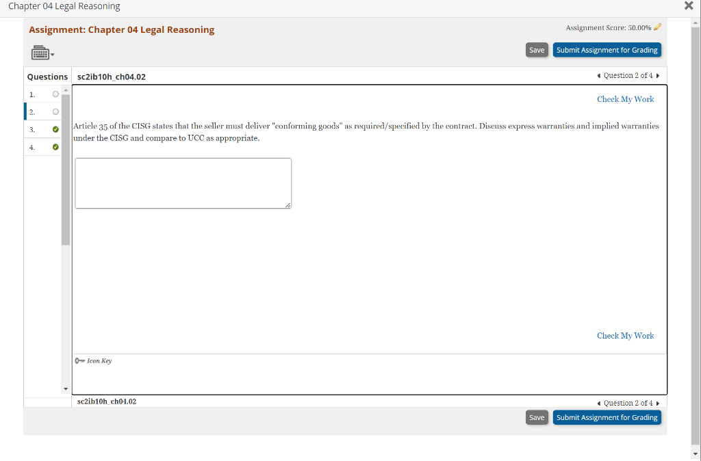 Solved Assignment: Chapter 04 Legal Reasoning Assignment | Chegg.com