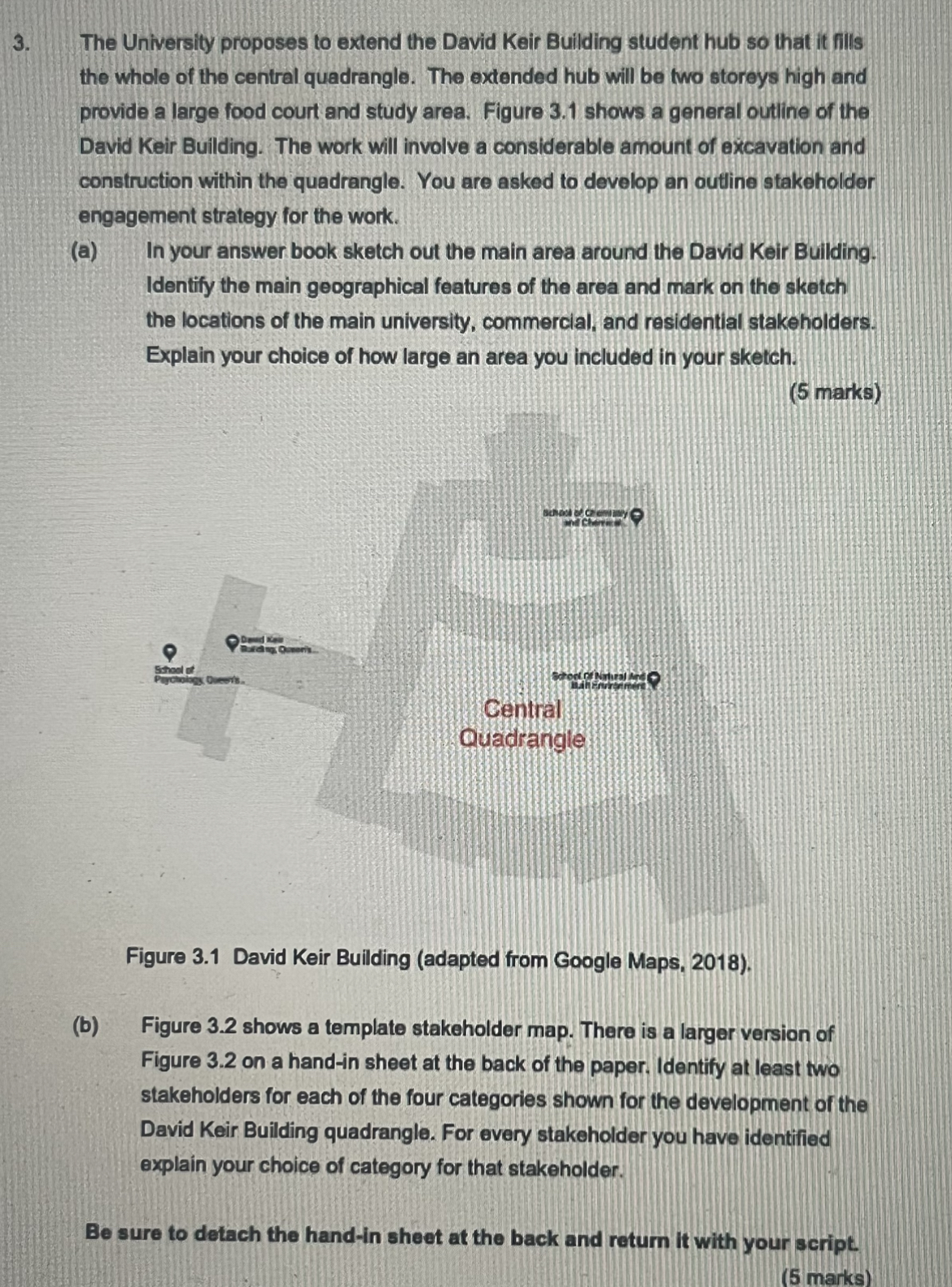 Solved The University proposes to extend the David Keir | Chegg.com