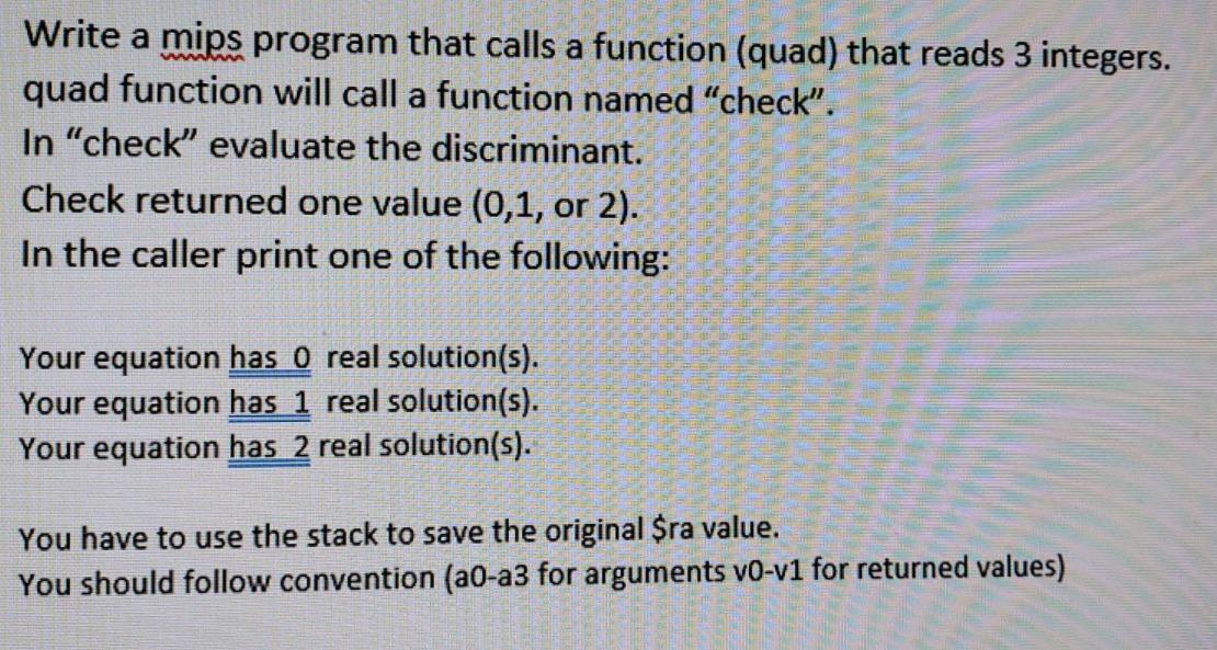 the discriminant is d= b2 − 4ac please solve using | Chegg.com