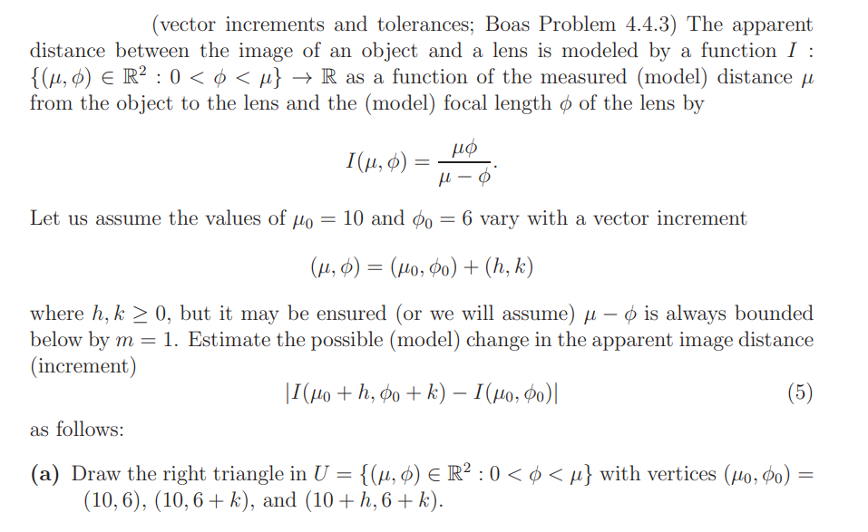 Solved (vector increments and tolerances; Boas Problem | Chegg.com