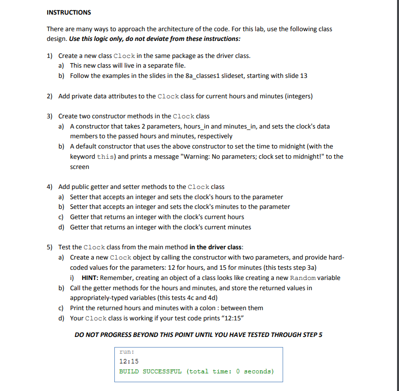 ISM3230 In-class lab Module 9 - Classes Spring 2020 | Chegg.com