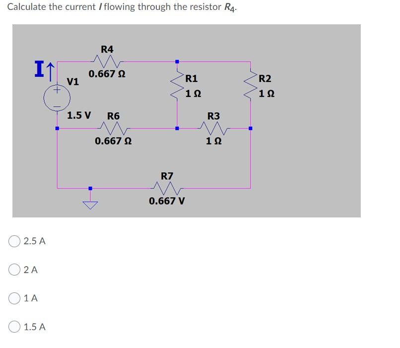 Solved Calculate the current I flowing through the resistor | Chegg.com