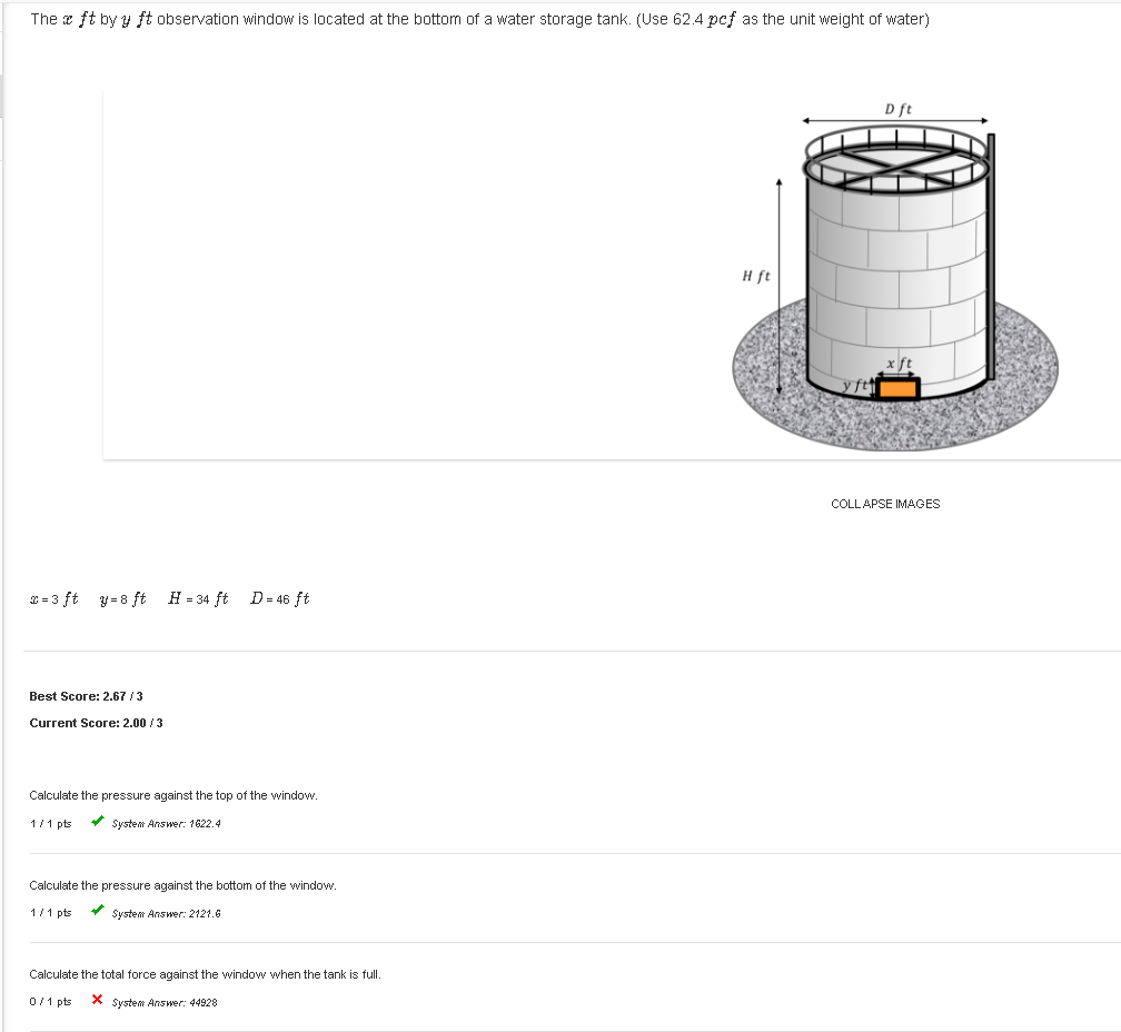 Solved The x ft by y ft observation window is located at the | Chegg.com