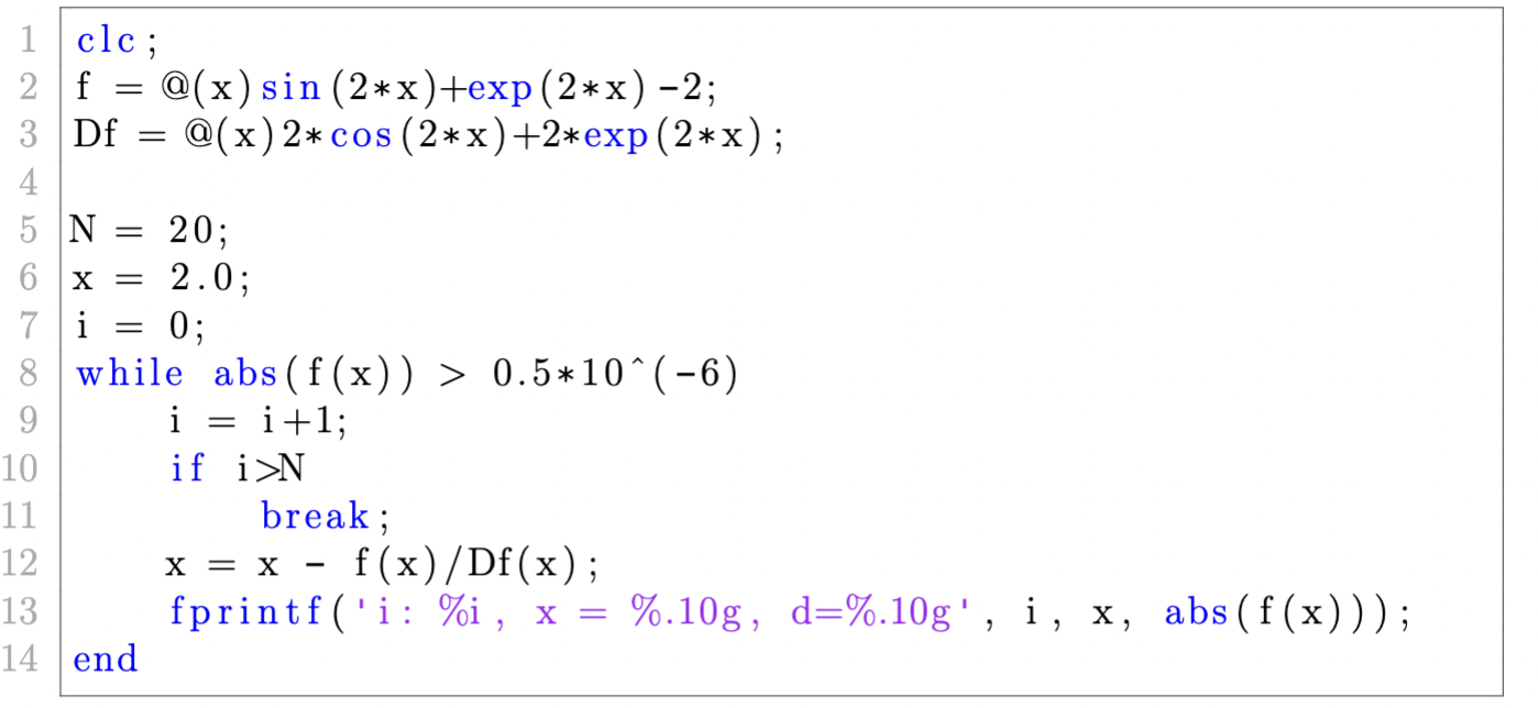 Solved MathLabGiven the following MathLab codea) Which | Chegg.com