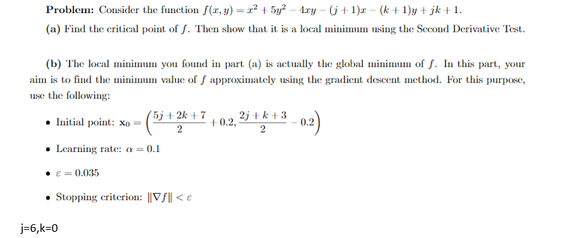 Solved Problem: Consider the function | Chegg.com