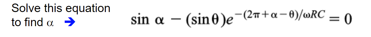 Solved Solve this equation to find a → sin a - (sin )e | Chegg.com