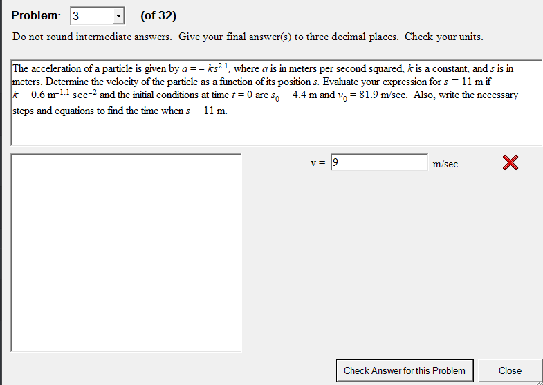 Solved Problem: 3 (of 32) Do not round intermediate answers. | Chegg.com