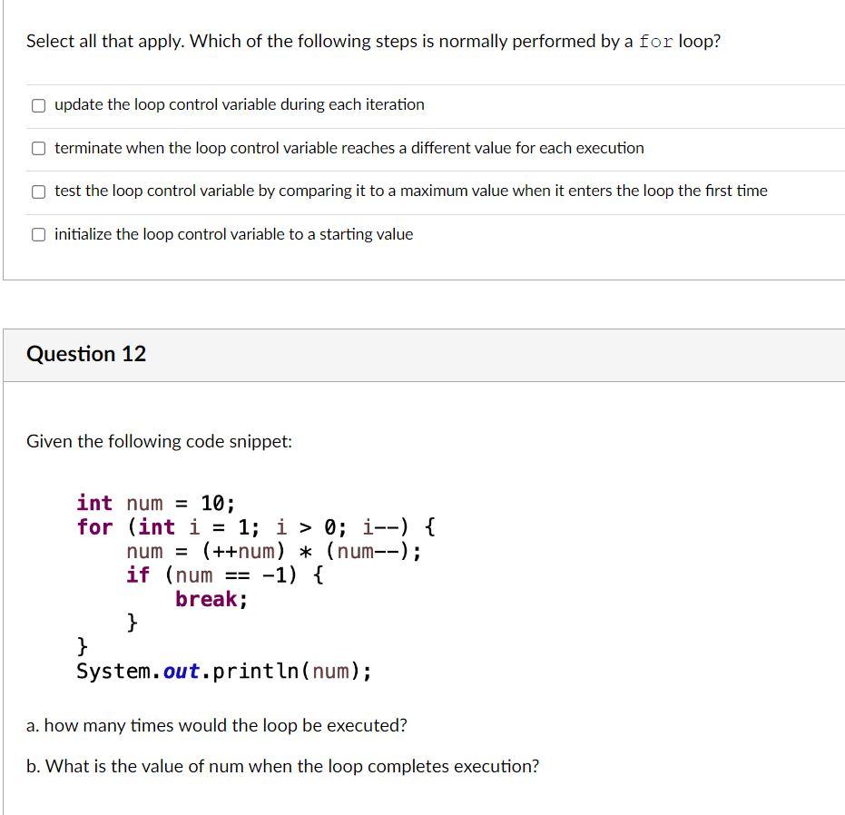 Solved Select all that apply. Which of the following steps | Chegg.com