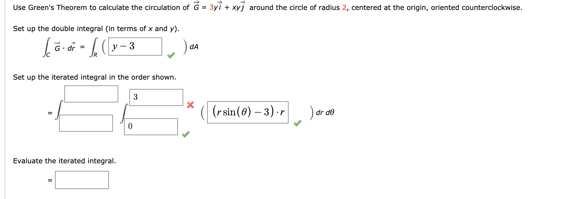 Solved T Use Green's Theorem to calculate the circulation of | Chegg.com