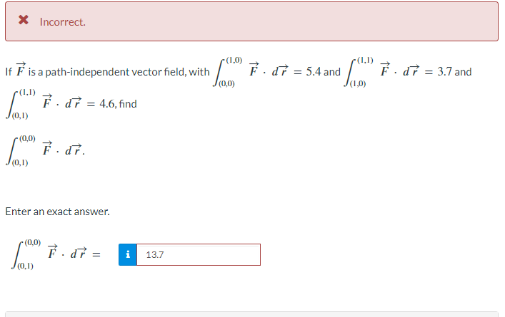 Solved If F is a path-independent vector field, with | Chegg.com