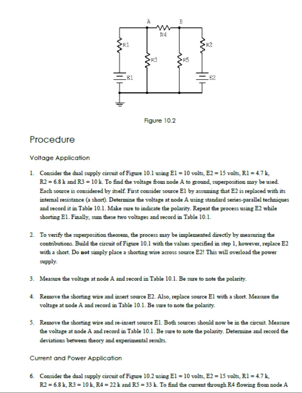 Solved 10 Superposition Theorem Objective The objective of | Chegg.com