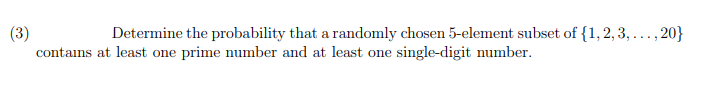 Solved (3) Determine the probability that a randomly chosen | Chegg.com