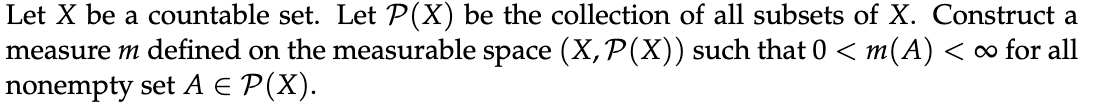 Solved Let X be a countable set. Let P(X) be the collection | Chegg.com