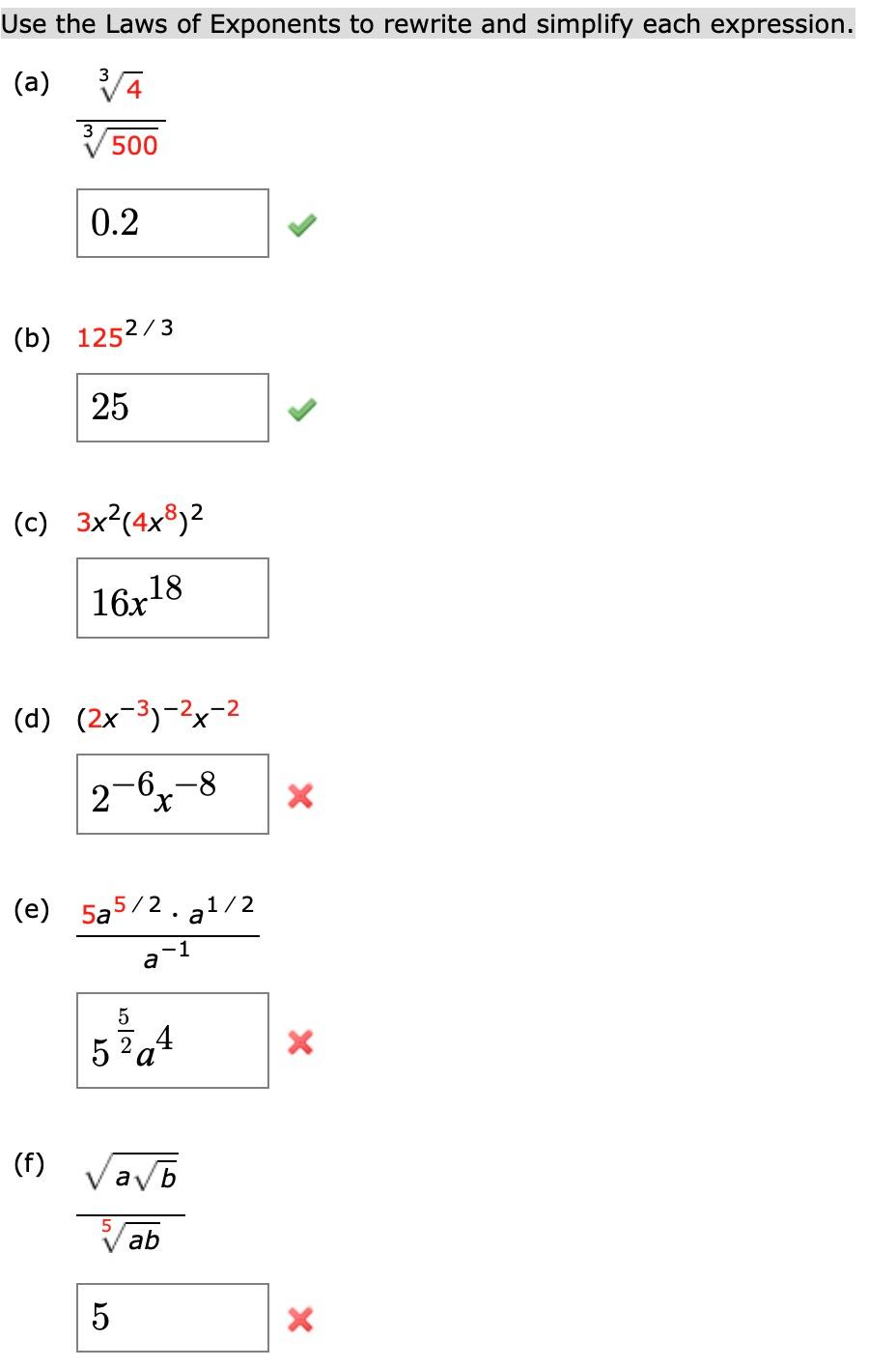 Solved Use the Laws of Exponents to rewrite and simplify | Chegg.com