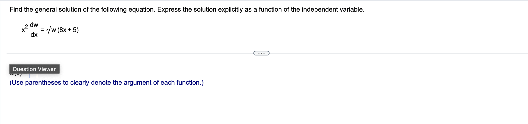 Solved Find the general solution of ﻿the following equation. | Chegg.com