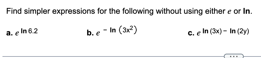 Solved Find simpler expressions for the following without | Chegg.com