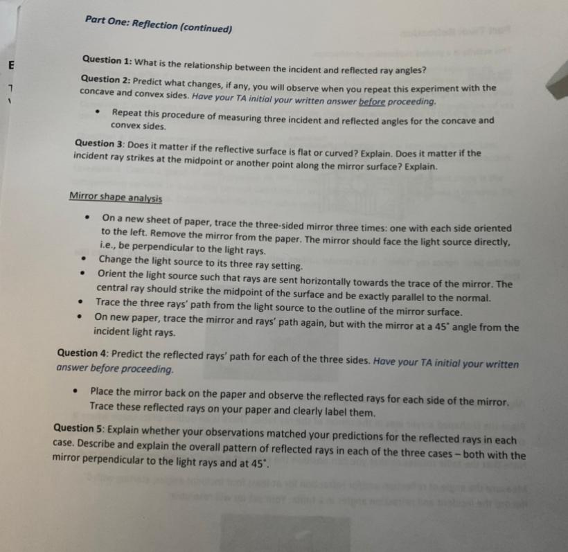 Solved Part One: Reflection This activity is a guided | Chegg.com