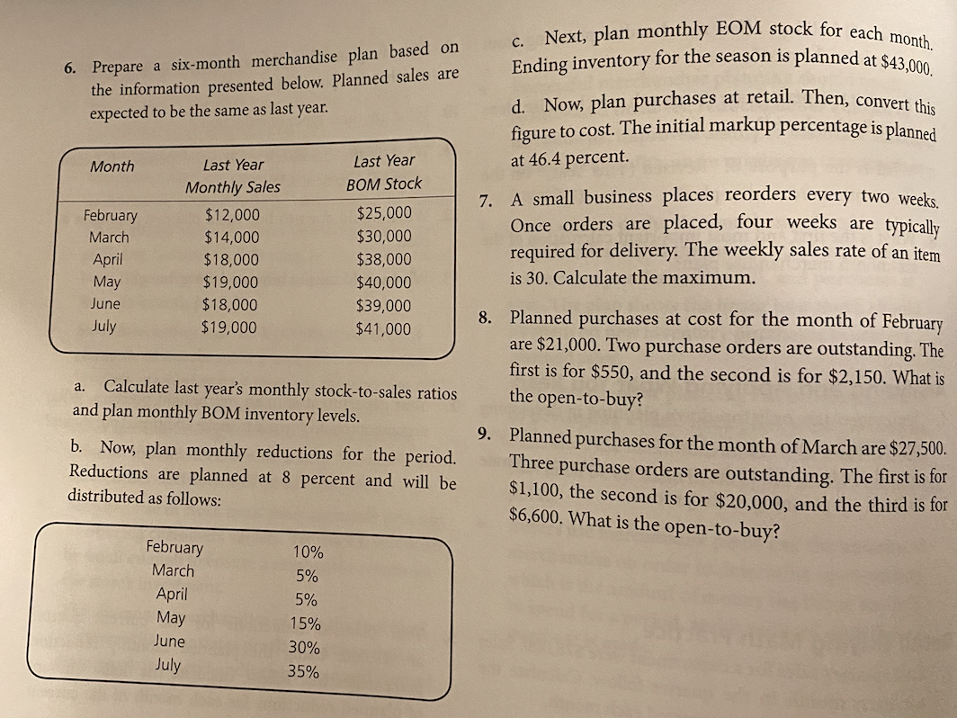 solved-c-6-prepare-a-six-month-merchandise-plan-based-on-chegg