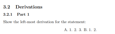 Solved 3.1 BNF Recall that we can specify the syntax of a | Chegg.com