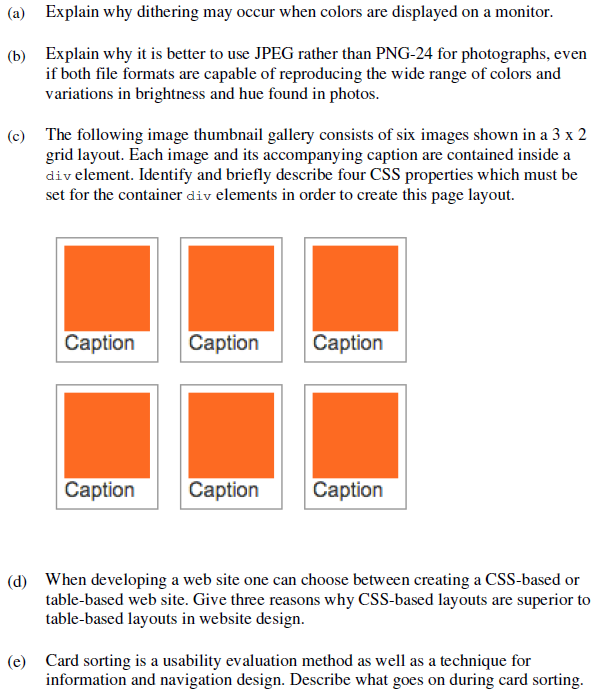 Solved (a) Explain why dithering may occur when colors are | Chegg.com