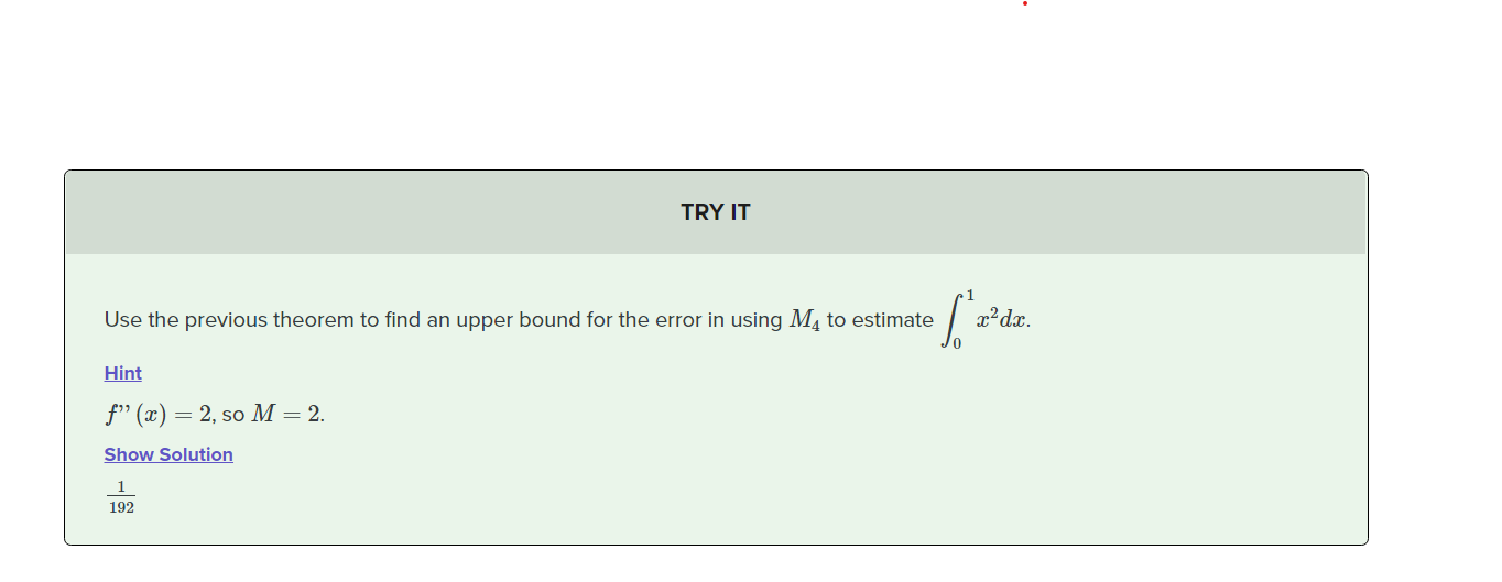 Solved Use the previous theorem to find an upper bound for | Chegg.com