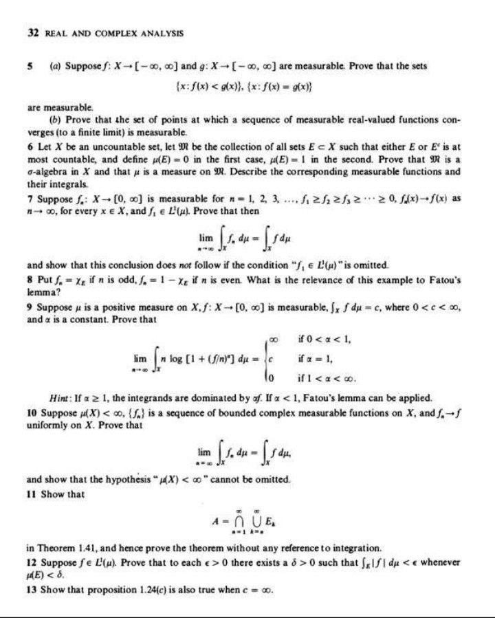 Solved 32 Real And Complex Analysis 5 (a) Suppose F: 