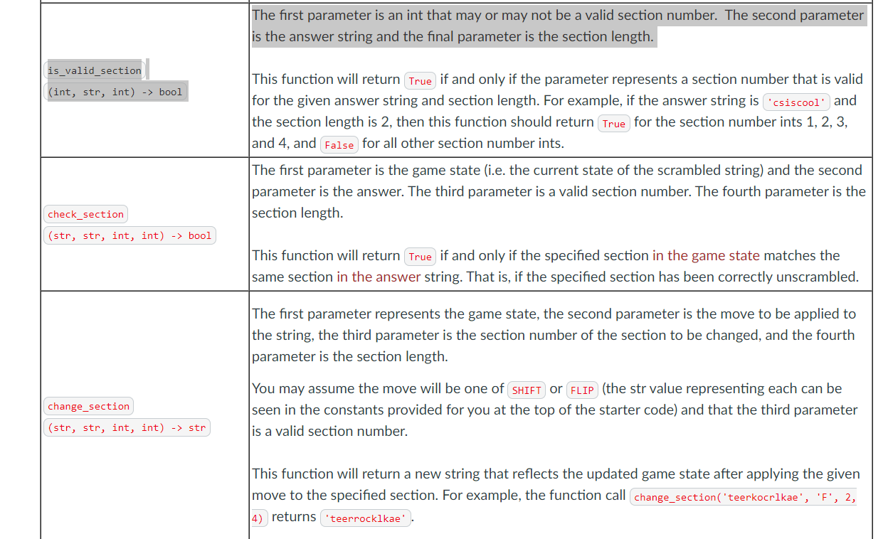 Solved How to solve these codes with python? # Game setting | Chegg.com
