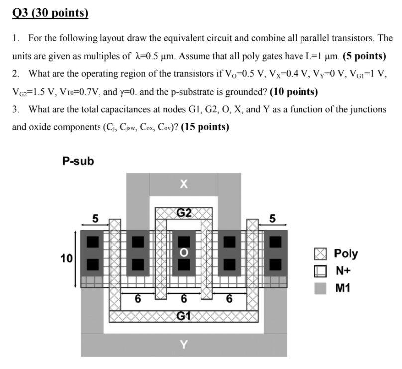 Solved Q1 (50 points) 1. Draw the low frequency small-signal | Chegg.com