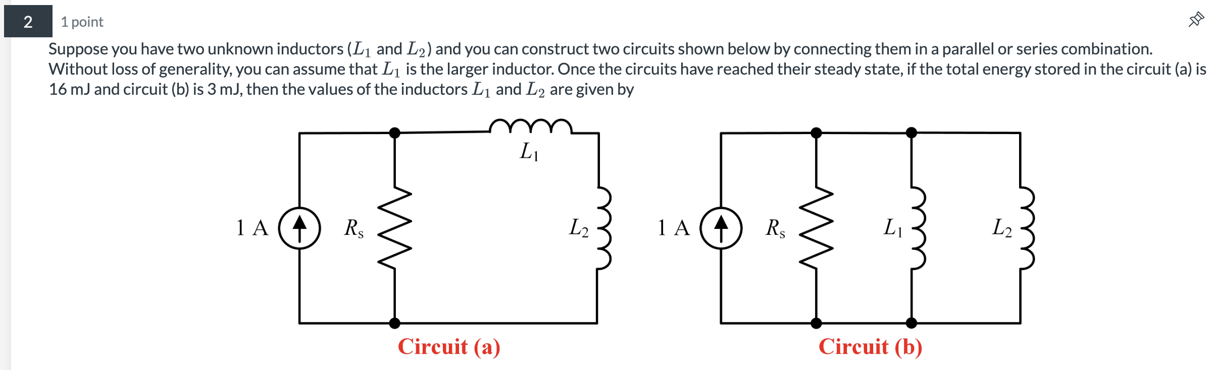 Solved Electrical Engineering - Inductors and Circuit | Chegg.com