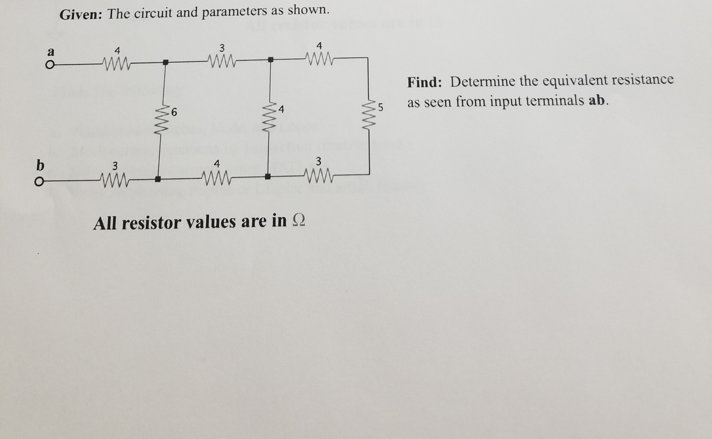 Solved Given: The circuit and parameters as shown.Find: | Chegg.com