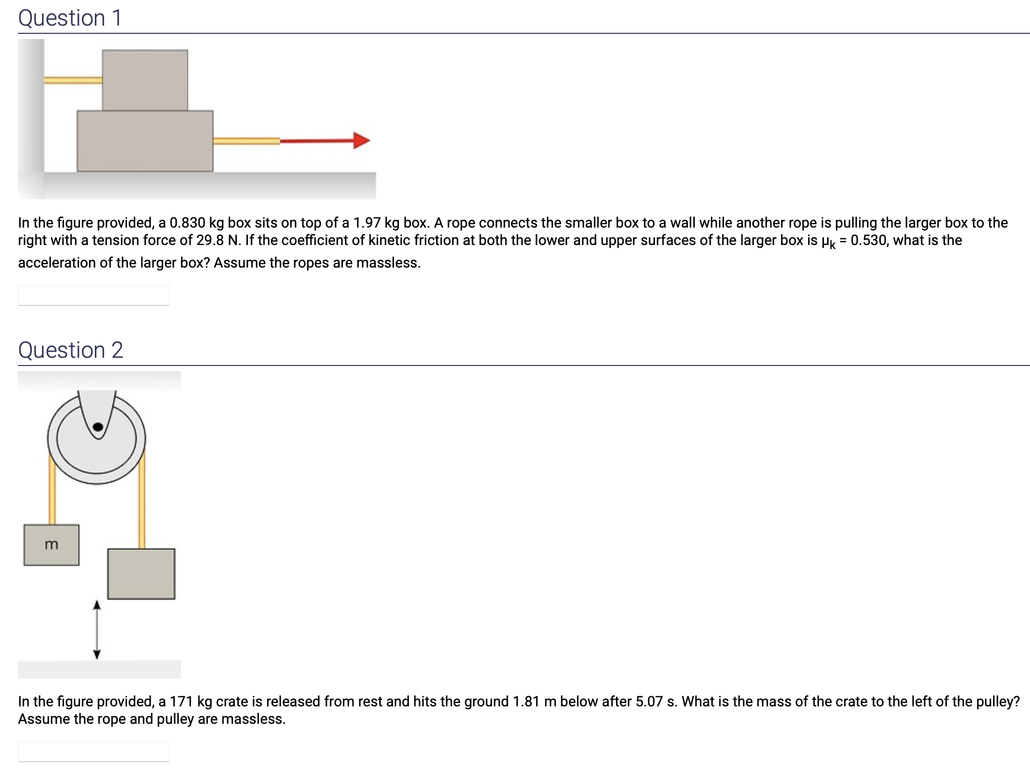 Solved In the figure provided, a 0.830 ﻿kg box sits on top | Chegg.com