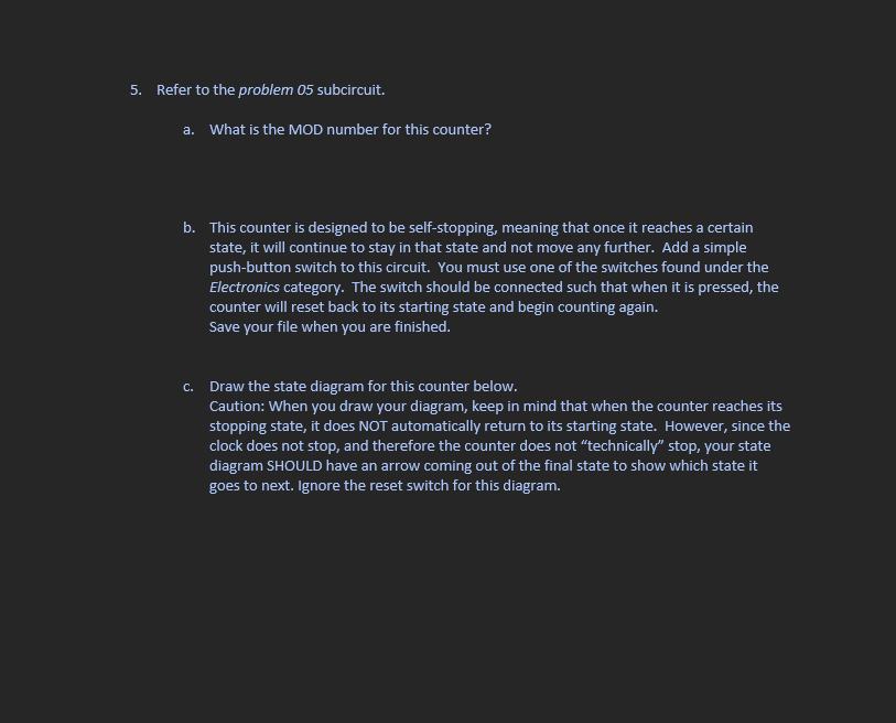 Solved GENERAL INSTRUCTIONS For the problems in this | Chegg.com