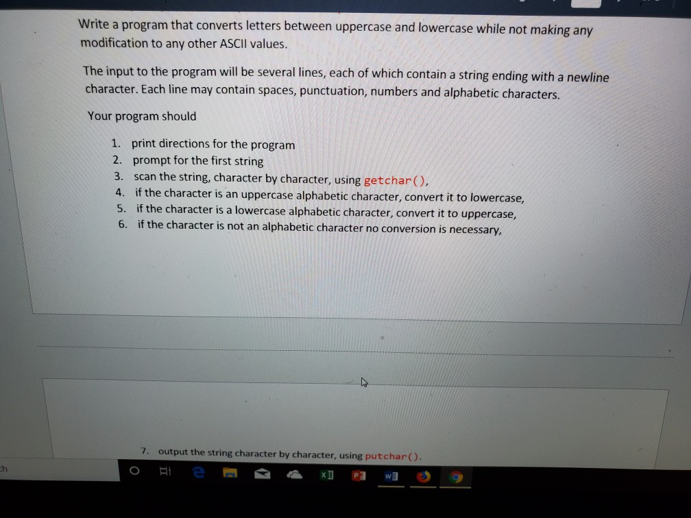 Solved Write A Program That Converts Letters Between