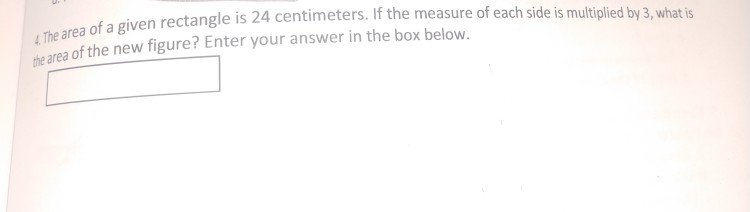 Solved The area of a rectangle is 24 centimeters. If the | Chegg.com
