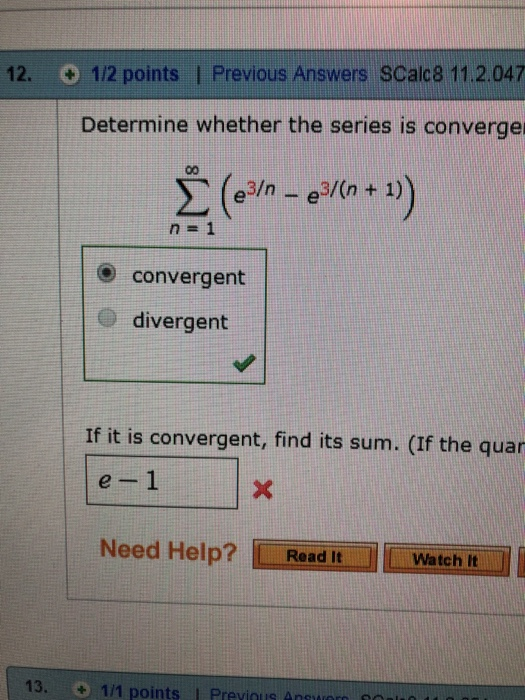 Solved 10 12 points Previous Answers SCalc8 11.2.043 | Chegg.com Solved 10 12 points Previous Answers SCalc8 11.2.043 | Chegg.com