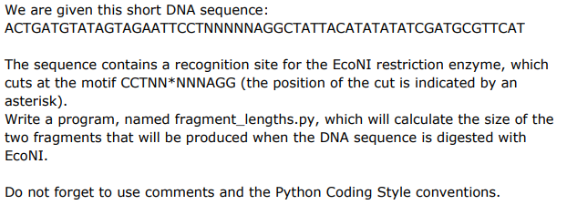 Solved We are given this short DNA sequence: | Chegg.com