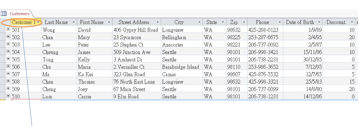 Solved Query 2 Create a query called Customers Under 25 that | Chegg.com
