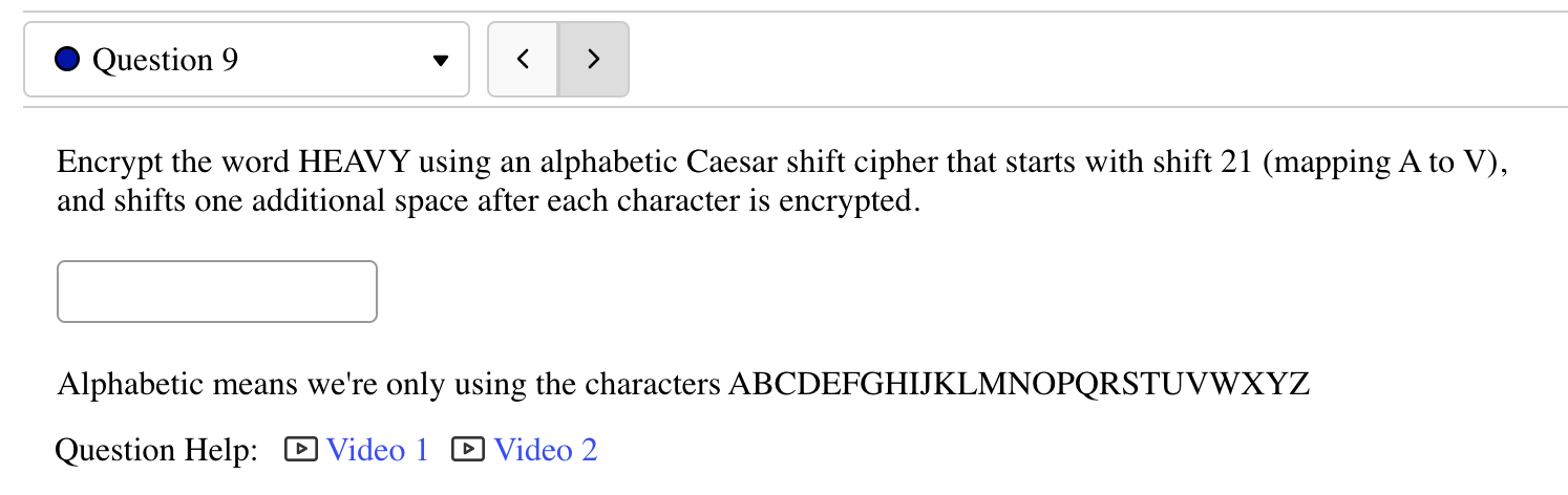 Encrypt the word HEAVY using an alphabetic Caesar | Chegg.com