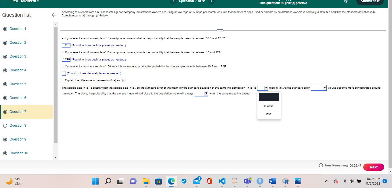 Solved O Question 1 Question 8 Question 9 Question 10 | Chegg.com