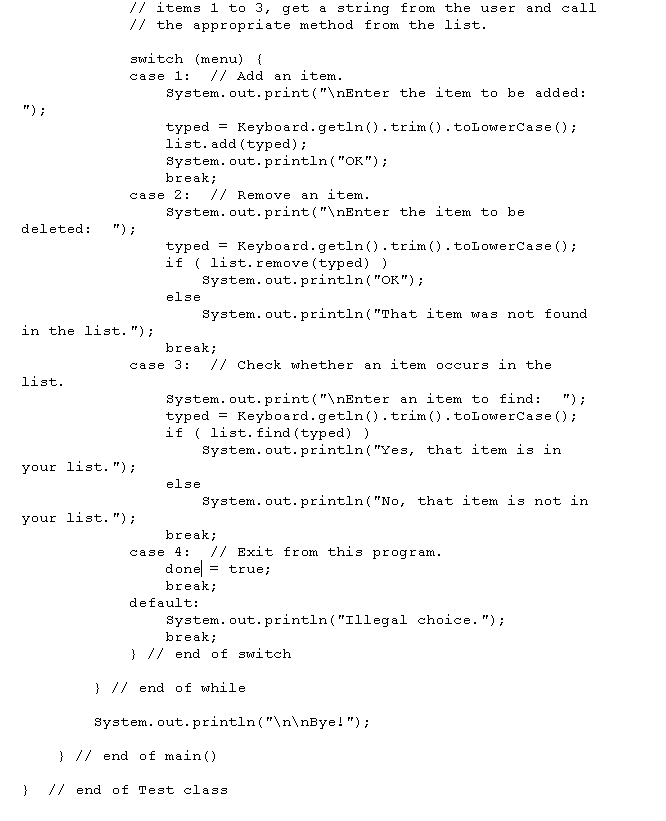 Solved Exercise 1: (15 POINTS: 3 POINTS for the getListo | Chegg.com