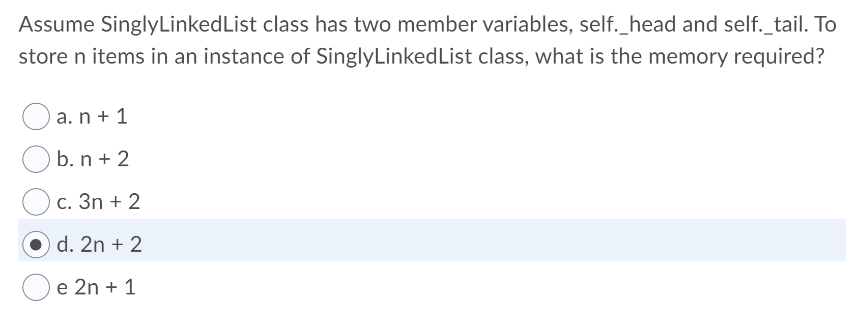 Solved Assume Singlylinkedlist Class Has Two Member