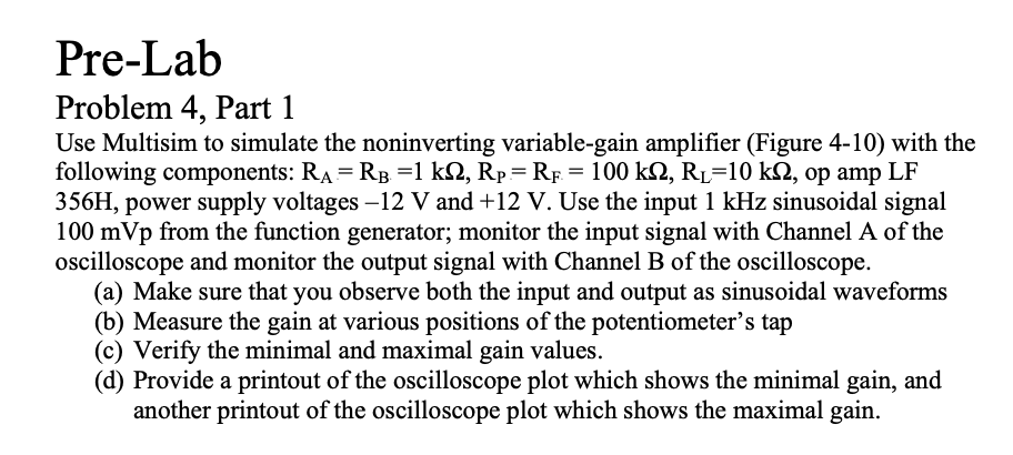 Solved Problem 4, Part 1 Use Multisim to simulate the | Chegg.com