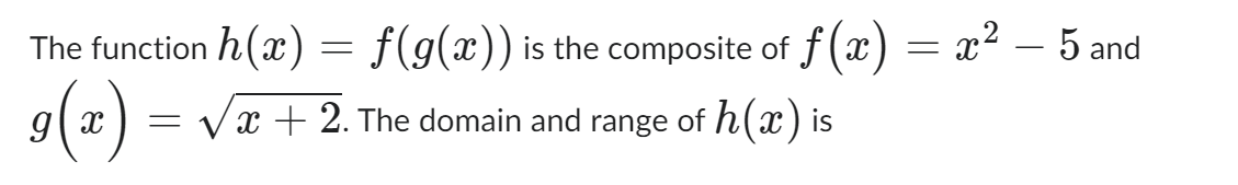 Solved For the function h(x)=x2+4x−3, which are possible | Chegg.com