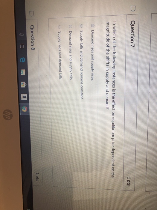 Solved In which of the following instances is the effect of | Chegg.com