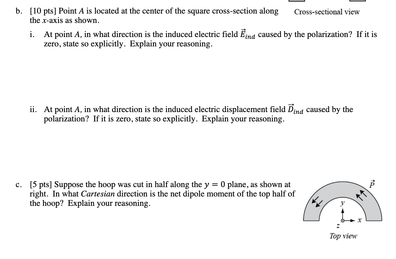 Solved Point Ais located at the center of the square | Chegg.com